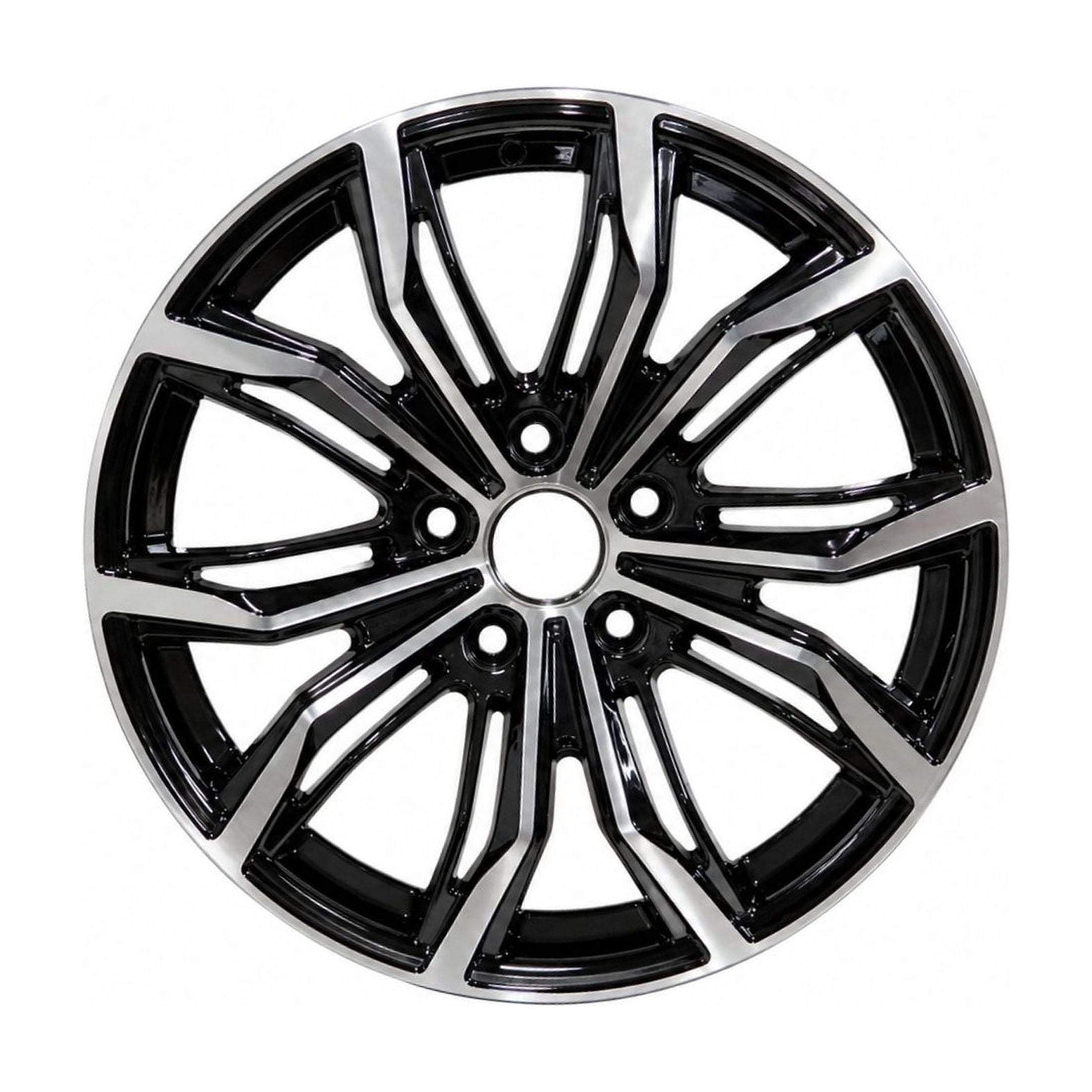 17 inch Black Machined Alloy Wheel Rim 5x100 for 1998-1999 Plymouth ...