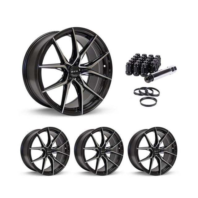 17 Inch Black Rims (Set of 4) for 1986-2004 Cadillac Seville, RTX 82817 ...