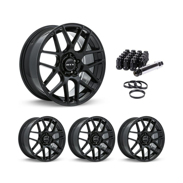 17 Inch Black Rims (Set of 4) for 1995-2011 Audi A6 Quattro, RTX 82756 ...