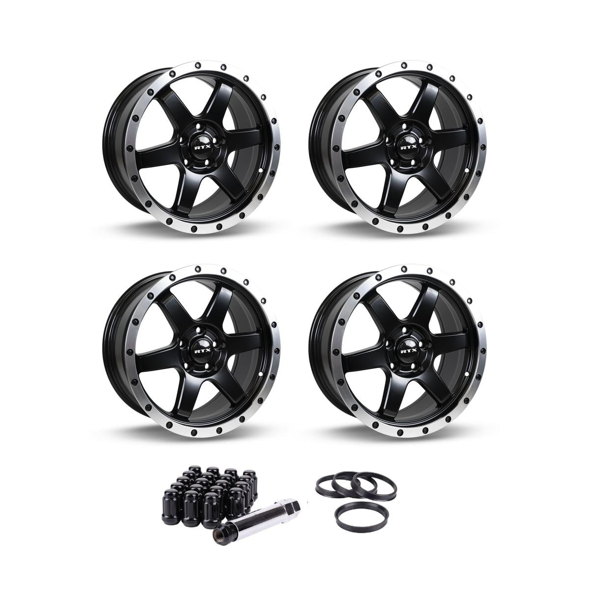 17 Inch Black Rims (Set of 4) for 1999-2008 Acura TL, RTX 83014-AV ...