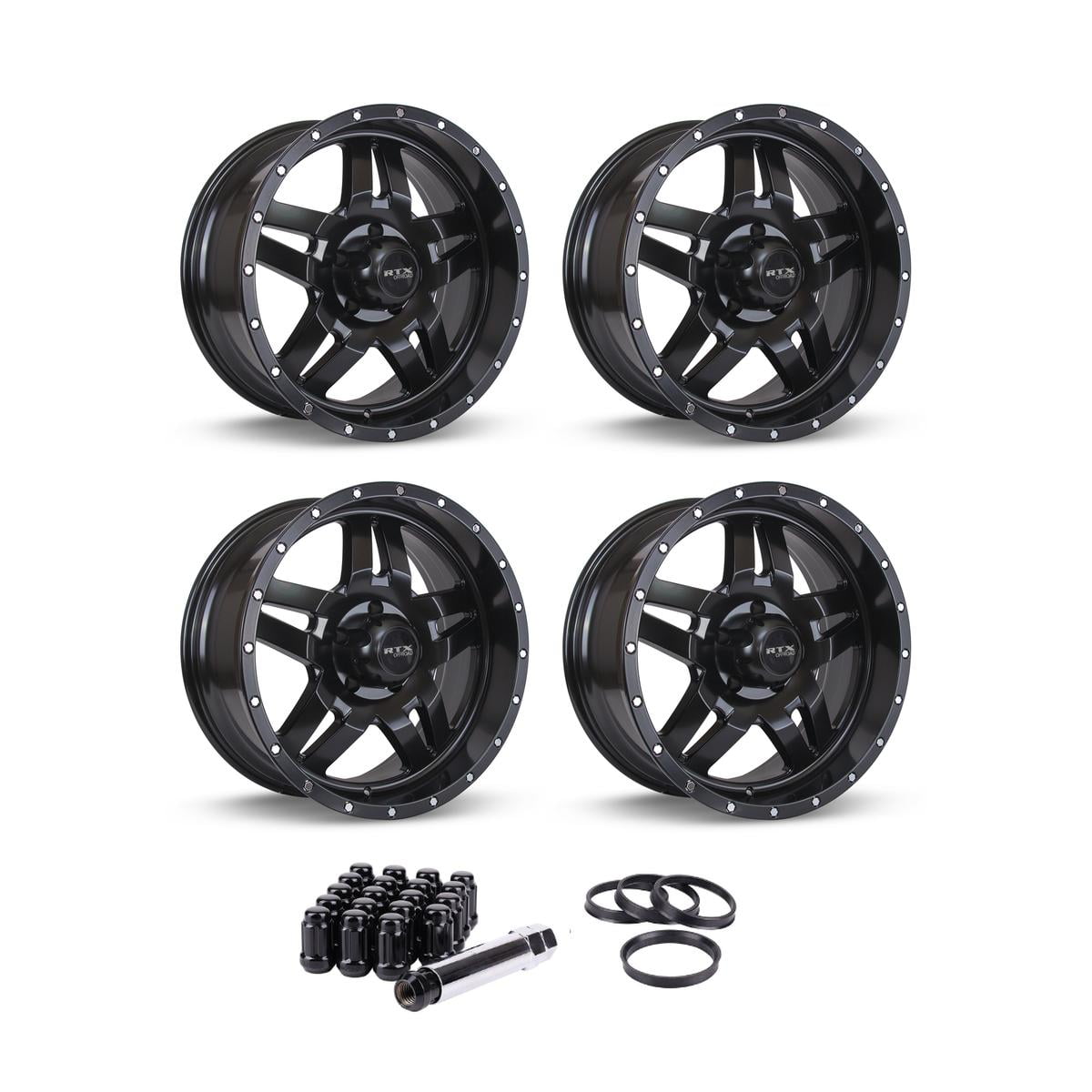17 Inch Black Rims (Set of 4) for 2000-2014 GMC Yukon XL 1500, RTX ...
