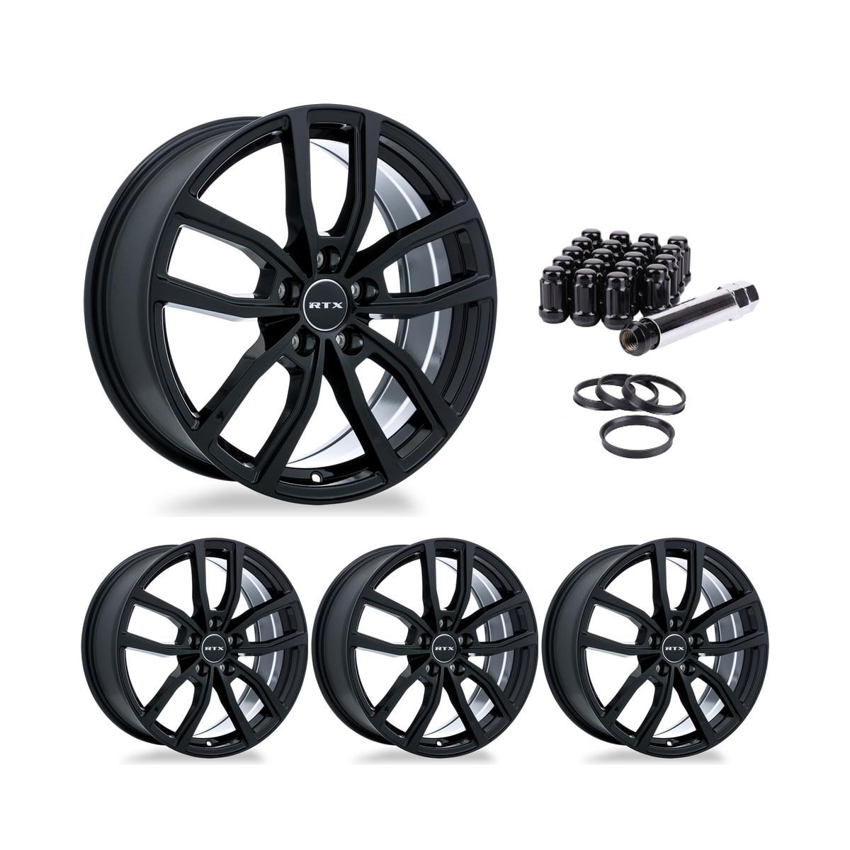 17 Inch Black Rims (Set of 4) for 2002-2005 Dodge Stratus, RTX 163707 ...