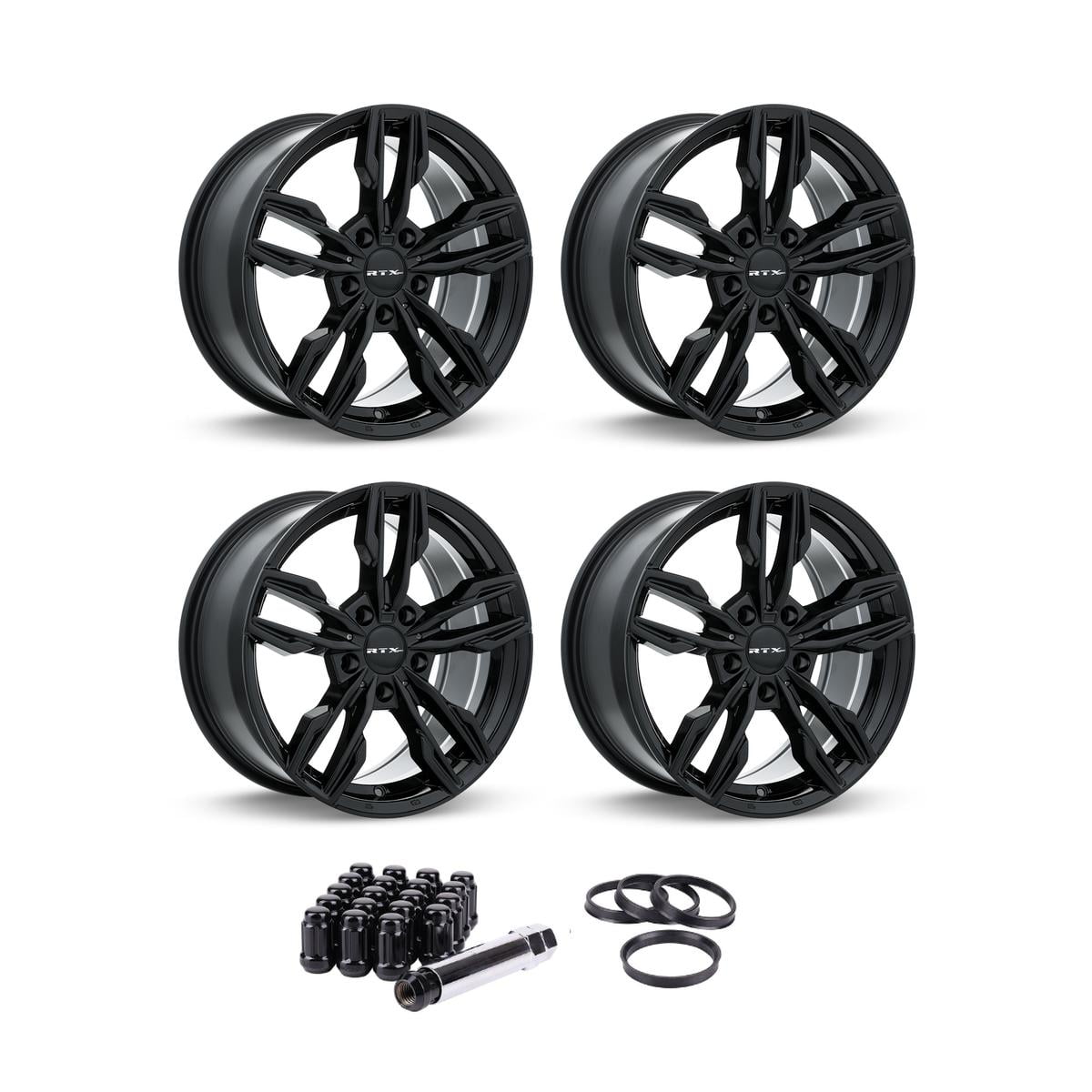 17 Inch Black Rims (Set of 4) for 2013 BMW 335i, RTX 82360-LZ - Walmart.com
