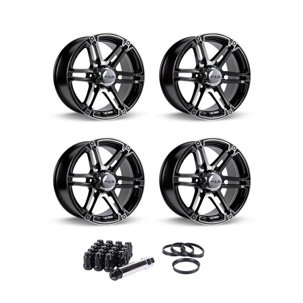 17 Inch Black Rims (Set of 4) for 2019-2024 Ford Ranger, RTX 81251-CP - Walmart.com