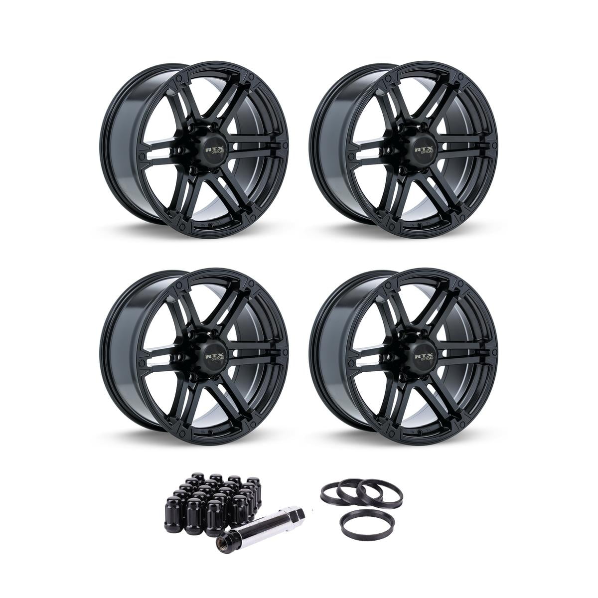 17 Inch Black Rims (Set of 4) for 2019-2024 Ford Ranger, RTX 81813-CP ...