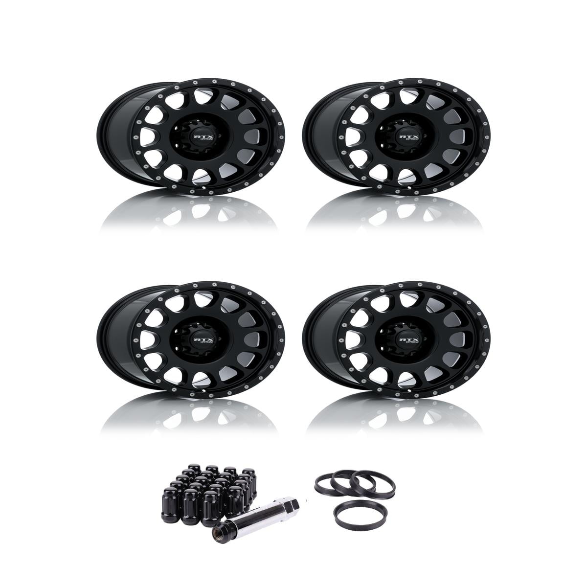 17 Inch Black Rims (Set of 4) for 2019-2024 Ford Ranger, RTX 82686-CP ...