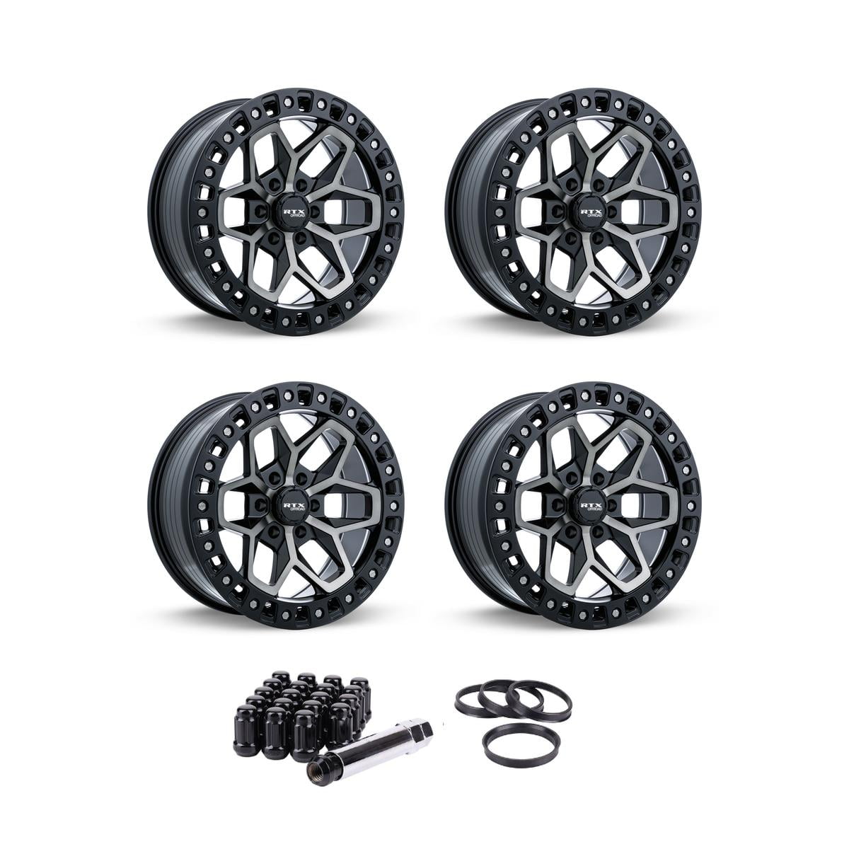 17 Inch Black Rims (Set of 4) for 2019-2024 Ford Ranger, RTX 82924-CP ...