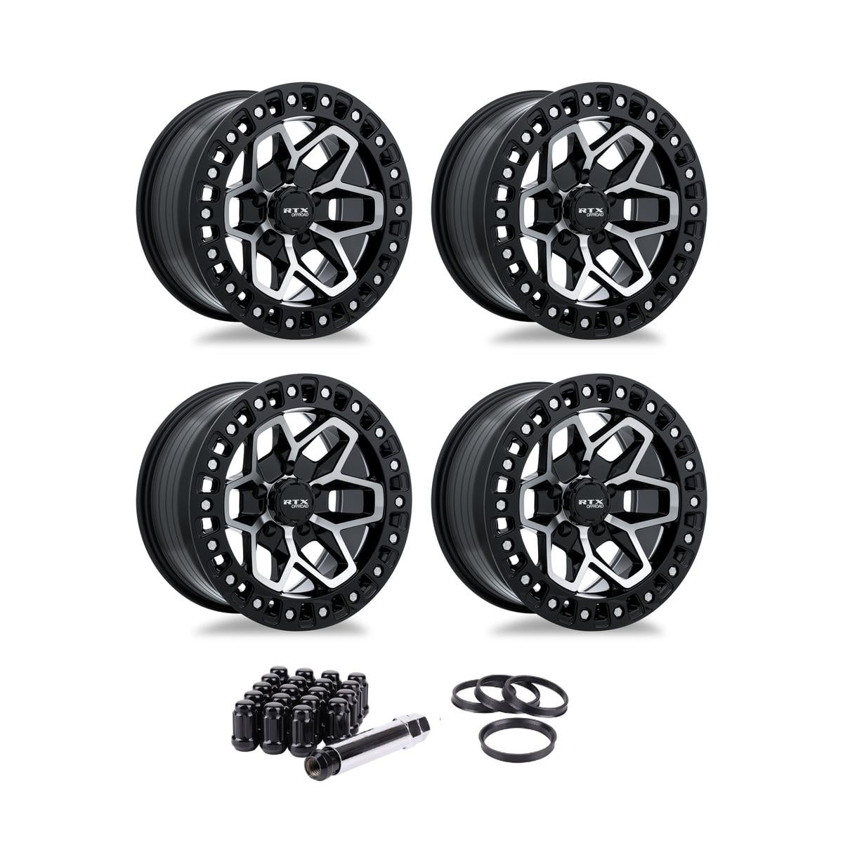 17 Inch Black Rims (Set of 4) for 2019 Chevrolet Silverado 1500 LD, RTX ...