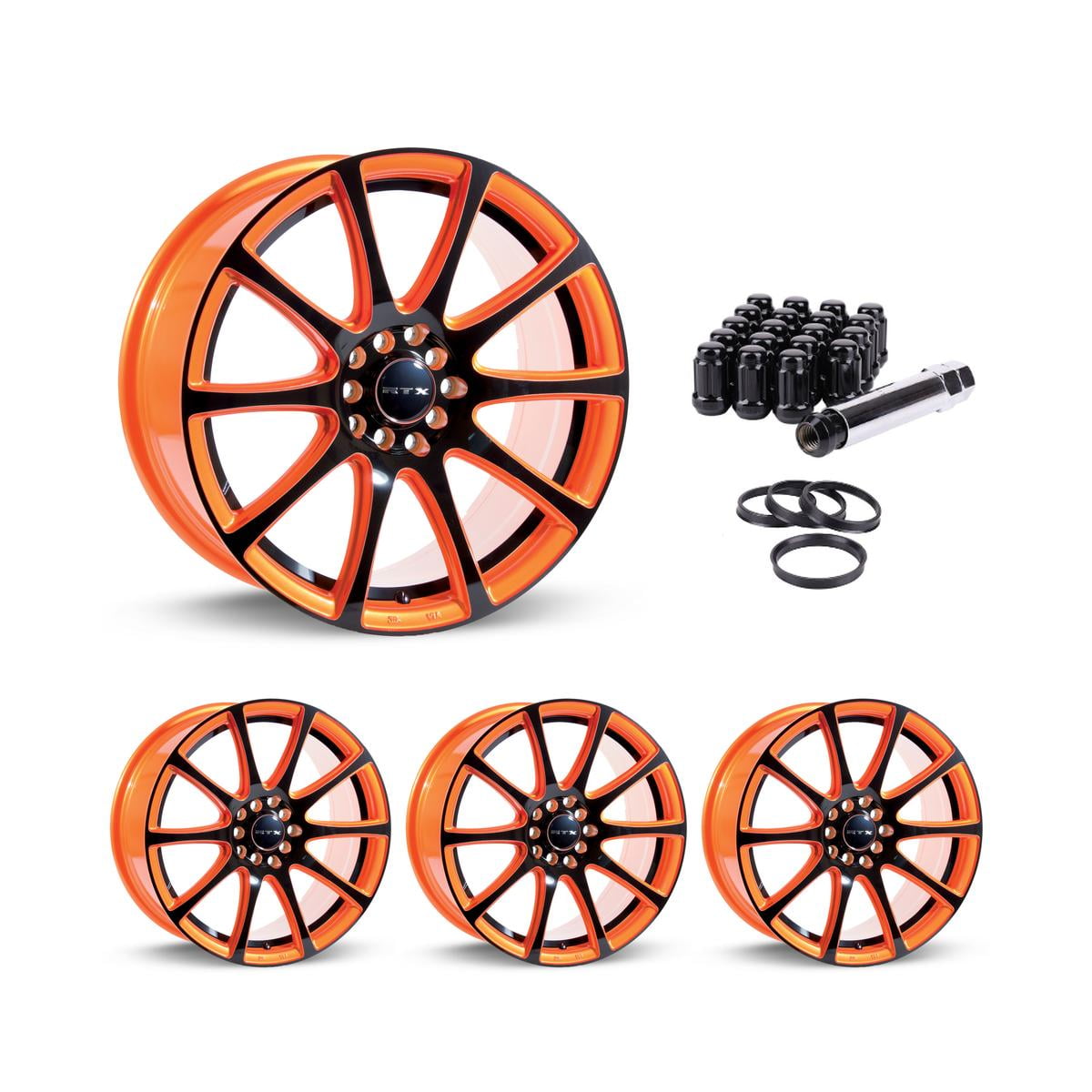 17 Inch Blood Orange Rims (Set of 4) for 2004 Chevrolet Classic, RTX ...