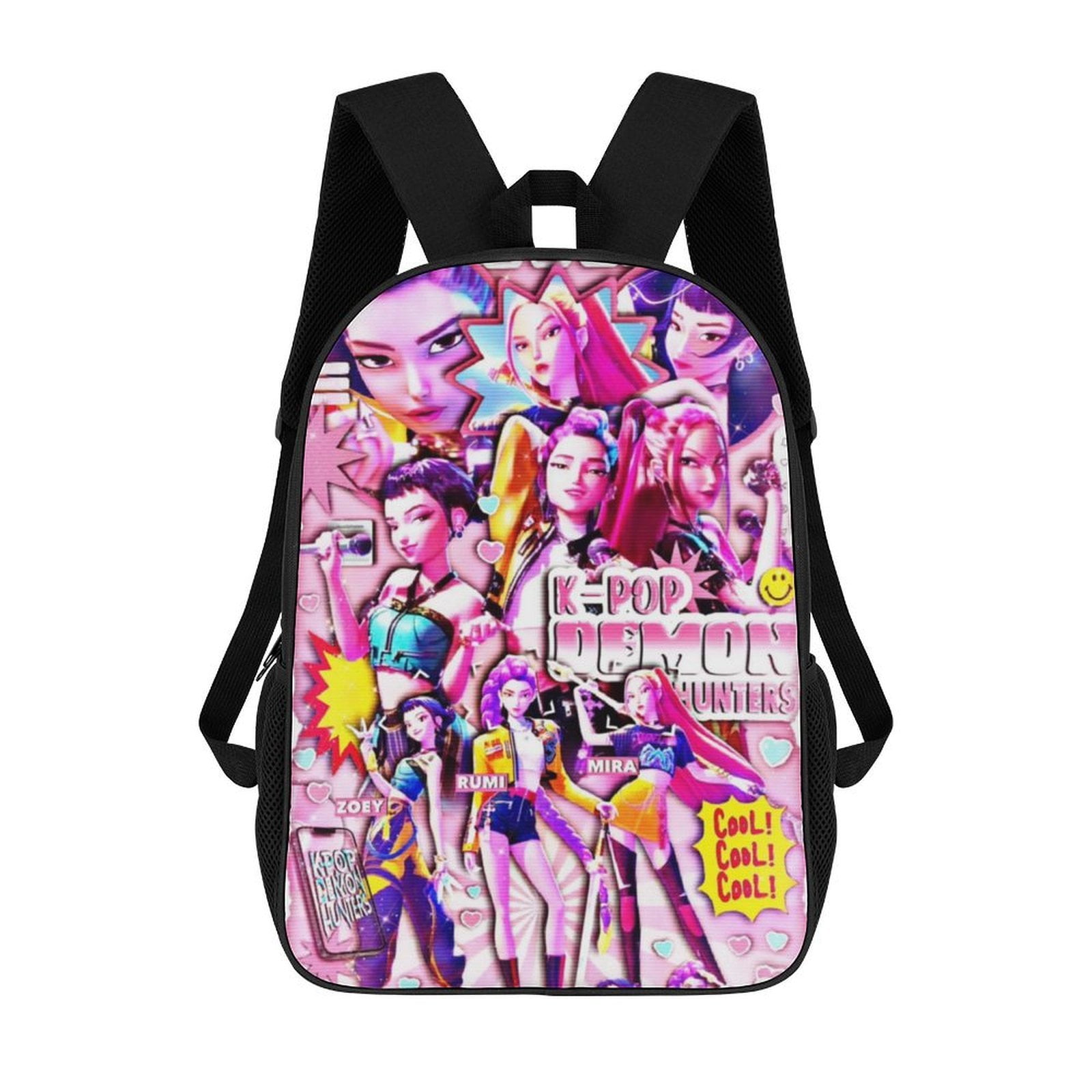 17 Inch Classic Shoulder Bag, KPop Demon Hunters Backpack Travel ...
