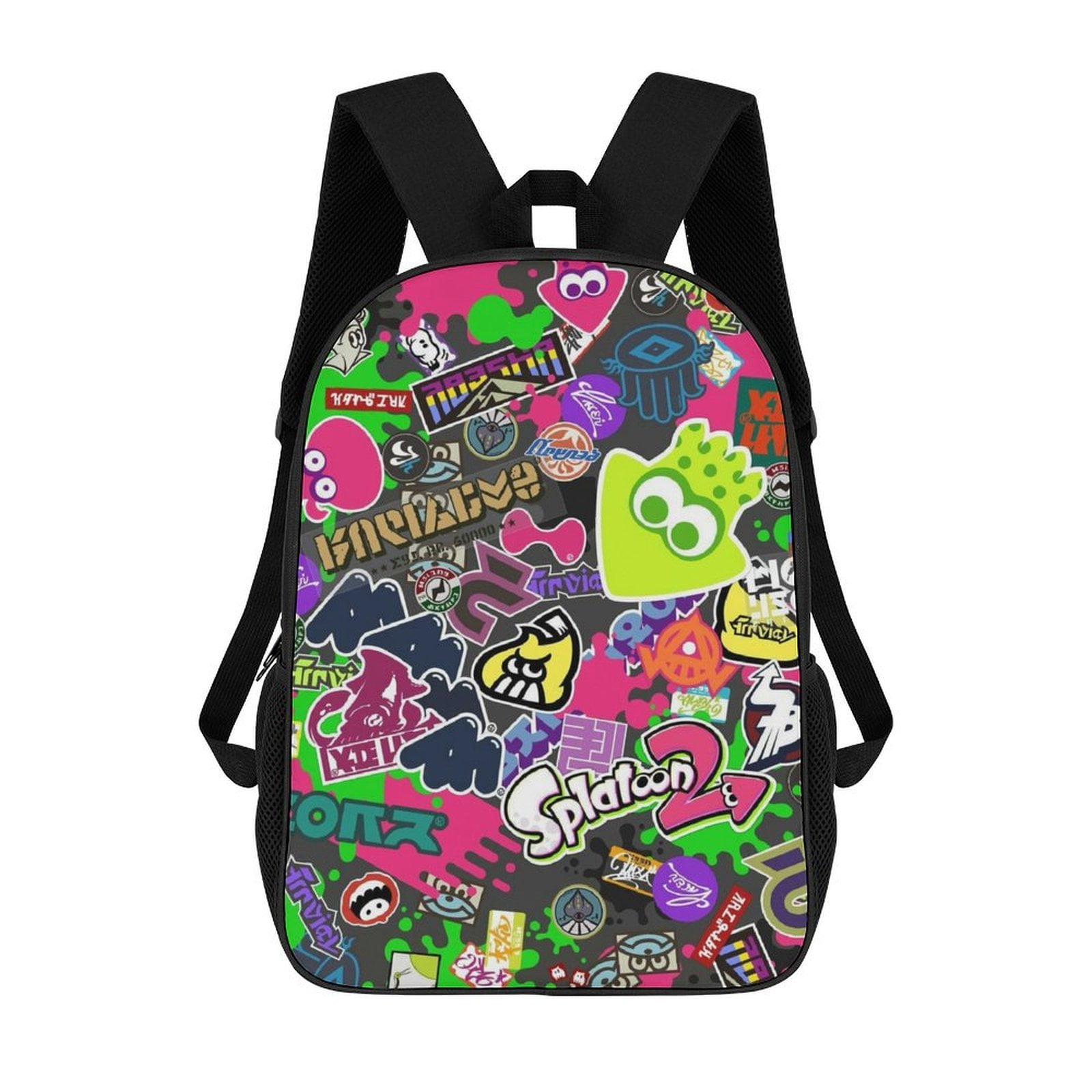 17 Inch Classic Shoulder Bag, Splatoon Backpack Travel Knapsack ...