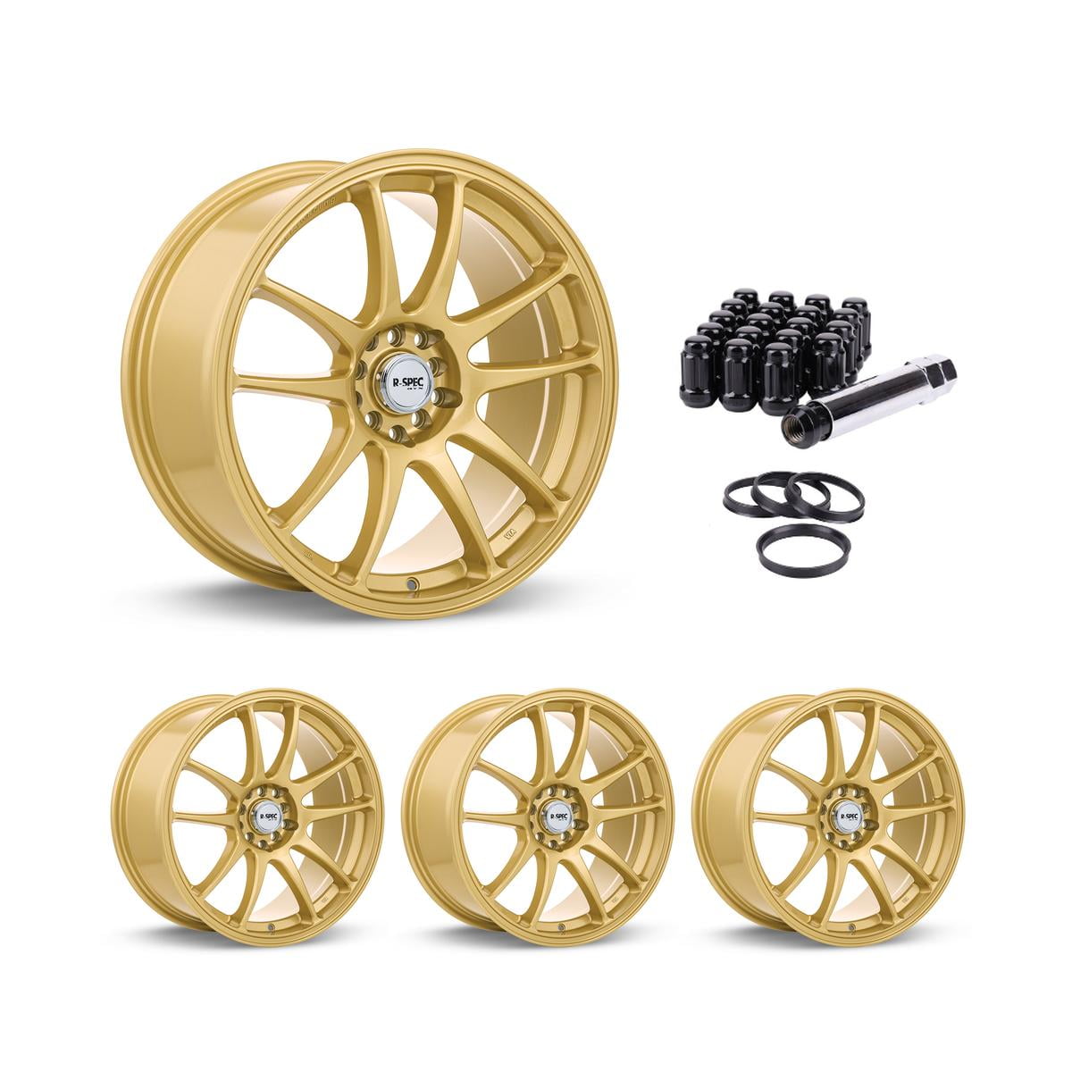 17 Inch Gold Rims (Set of 4) for 1986-2005 Chevrolet Cavalier, RTX ...