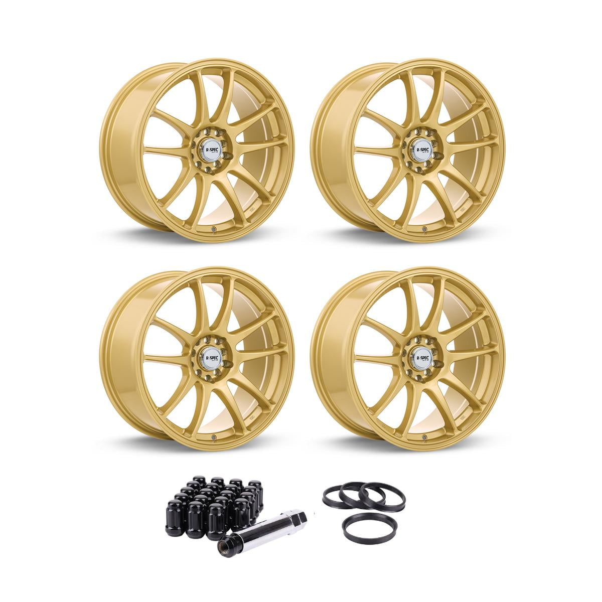 17 Inch Gold Rims (Set of 4) for 2011-2015 Chevrolet Volt, RTX 81279-DQ ...
