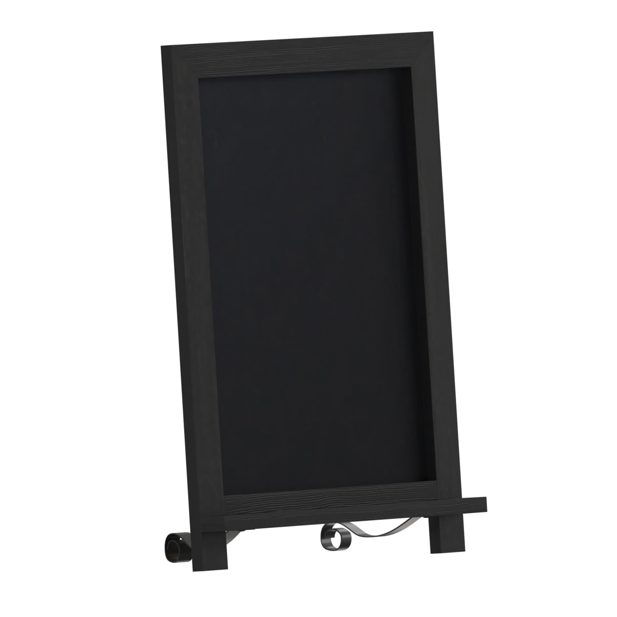 17 Inch Black Tabletop Magnetic Chalkboard with Wood Frame and Metal ...