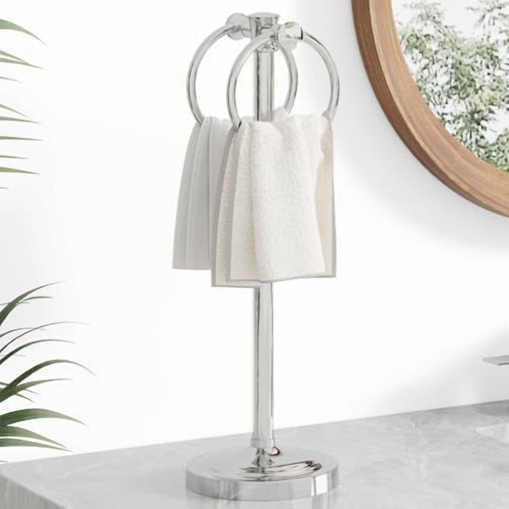 17 Inch Oil Rubbed Bronze Stainless Steel Free Standing Towel Rack Bar ...