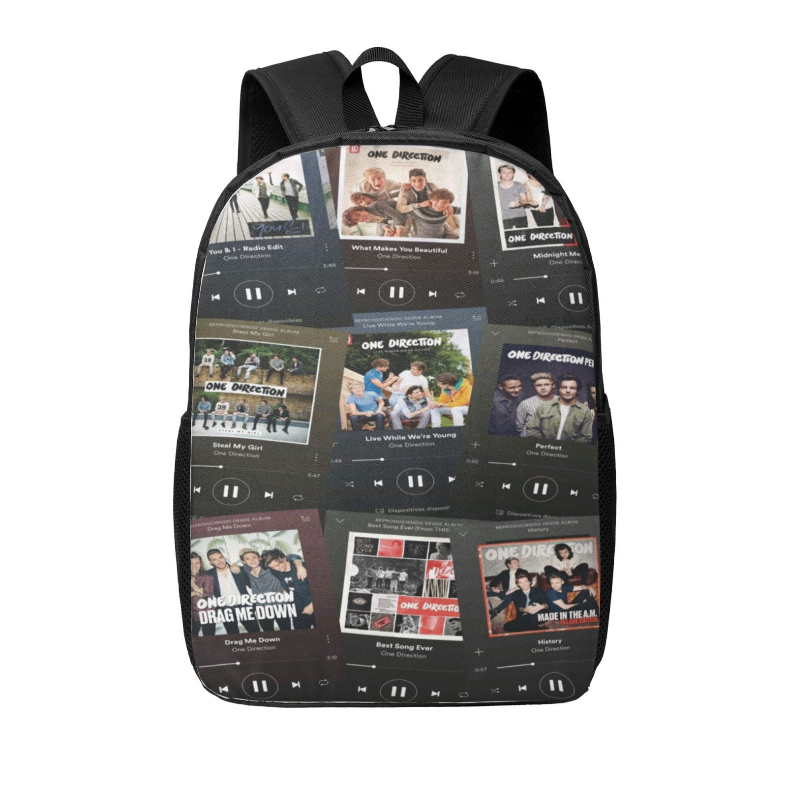17 Inch One Direction Backpack Bookbag Large Capacity Shoulder Bags ...