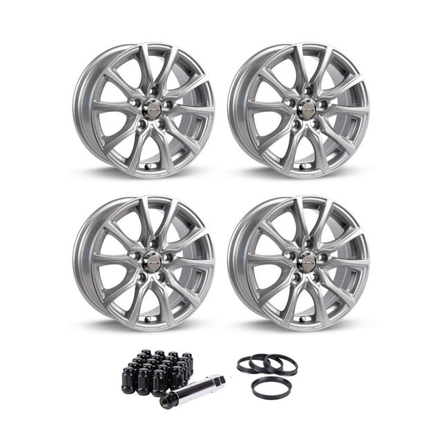 17 Inch Silver Rims (Set of 4) for 2022-2024 Ford Maverick, RTX 81395 ...