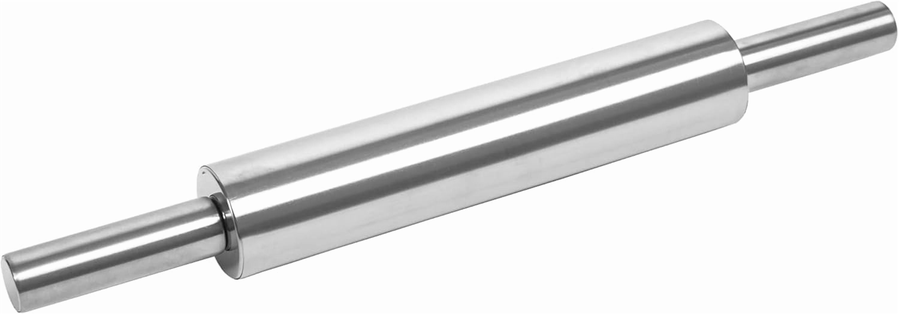 17-Inch Stainless Steel Rolling Pin for Baking - Heavy Duty Metal Dough ...