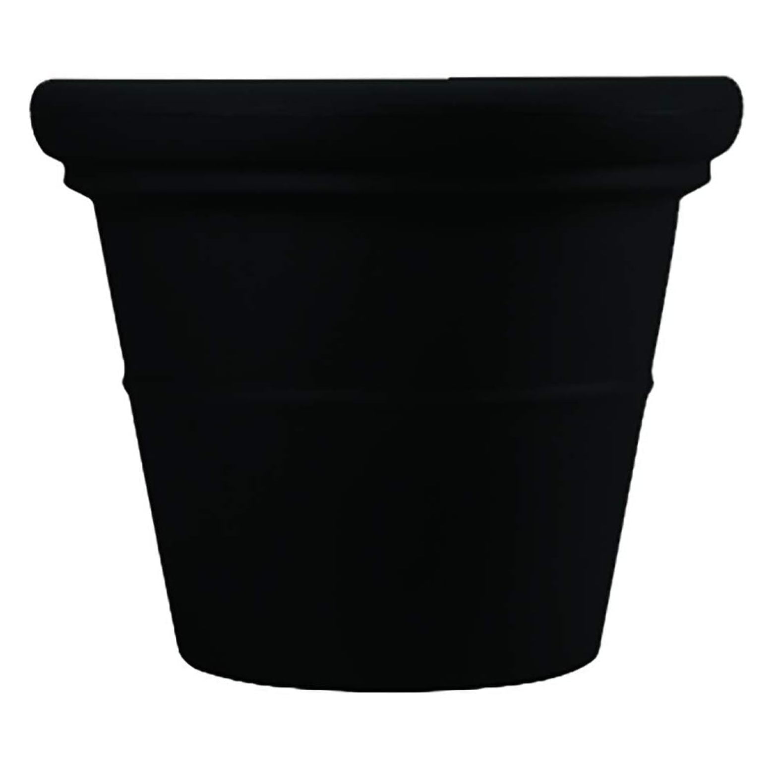 17 Inch Terrazzo Large Round Planter - Rolled Rim Weather Resistant ...