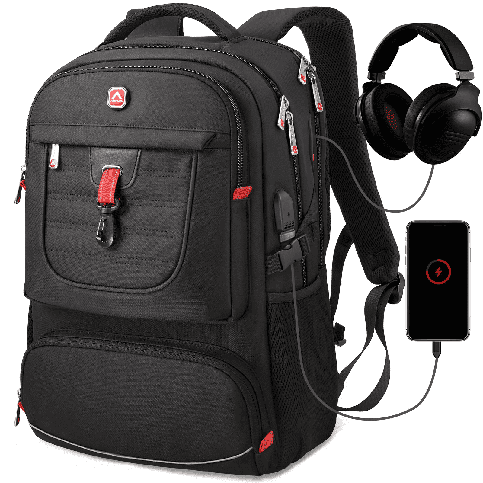 17 Inch Travel Laptop Backpack for Men Women, Aokur Extra Larger 50L ...