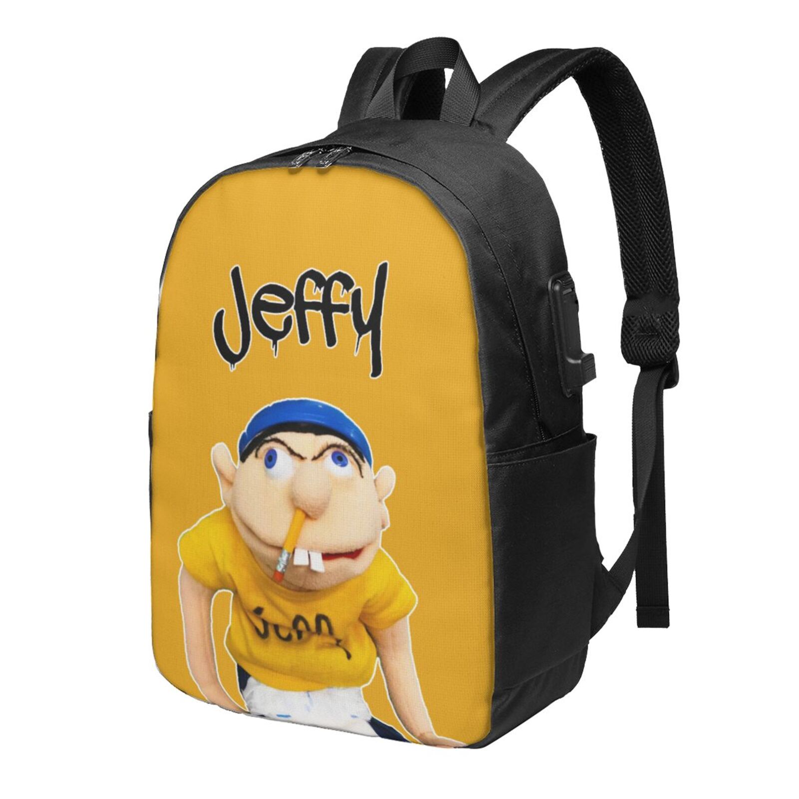 17 Inch USB Laptop Bag, SML Jeffy Backpack Daypack Bookbag Outdoor ...