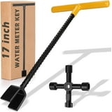 17 Inch Water Meter Key With 4 Way Multi-Functional Utilities Key ...