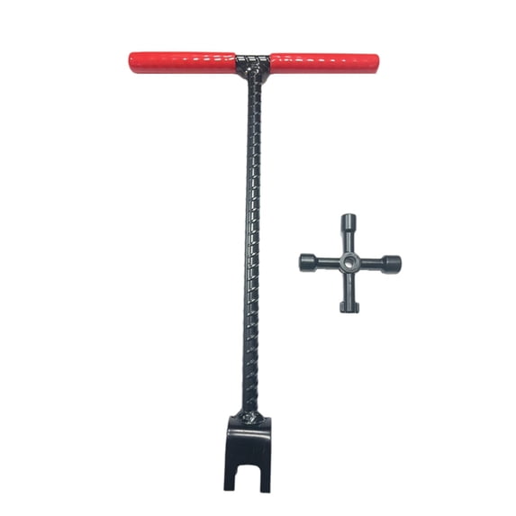 17 Inch Water Meter Key with 4-Way Utility Key - Heavy-Duty Water Shut ...