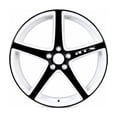 17 inch White Black Alloy Wheel Rim 5x114.3 for Mazda RX-7 HX5P ...