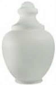 17 Inch White Polyethylene Macho Acorn Lamp Post Globe with 6 Inch Neck ...