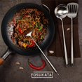 17 Inch Wok Spatula Ladle Turner Set - 304 Stainless Steel Kitchen ...