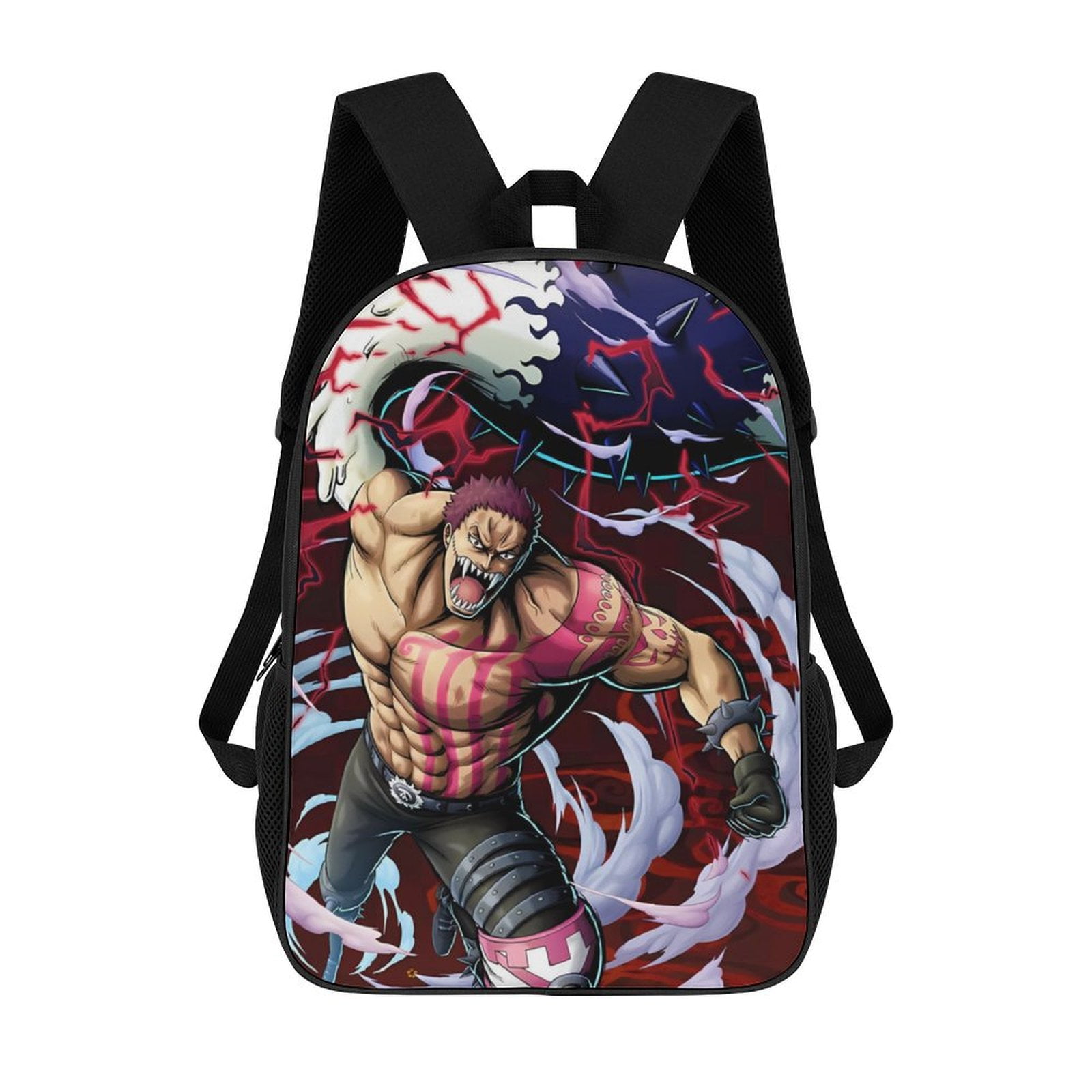 17"Katakuri Print Laptop Backpack,Japanese Anime Waterproof Lightweight ...