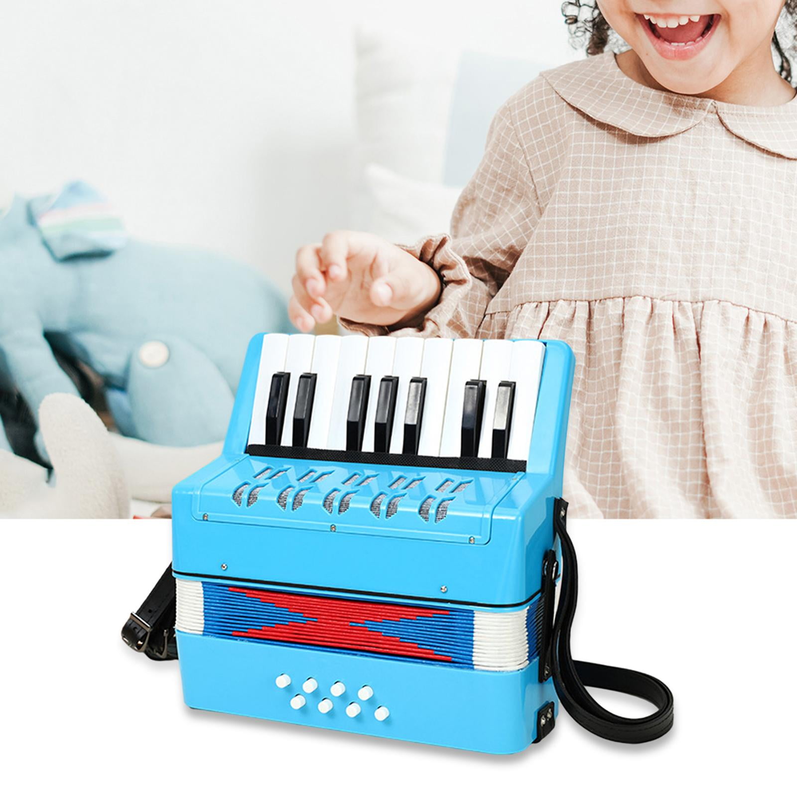 17 Keys 8 Bass Piano Accordion Educational Musical Toys Lightweight ...