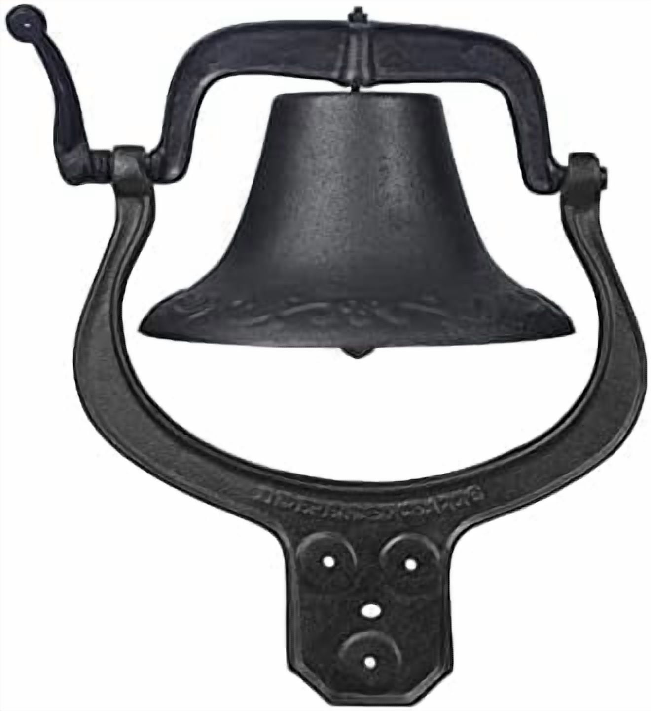 17” Large Heavy Cast Iron Farm Dinner Bell, Antique Vintage Style ...