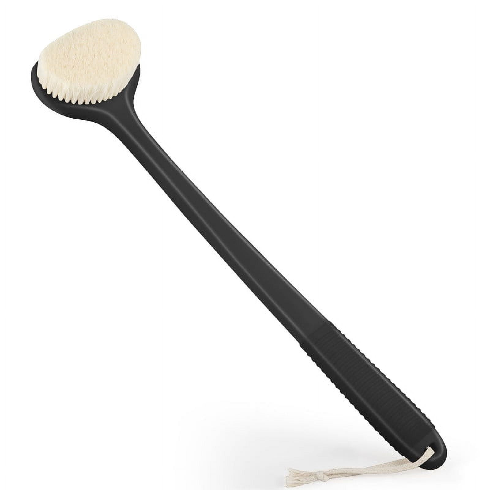 17" Long Handle Back Scrubber for Men and Women Medium-Hard Bristles ...