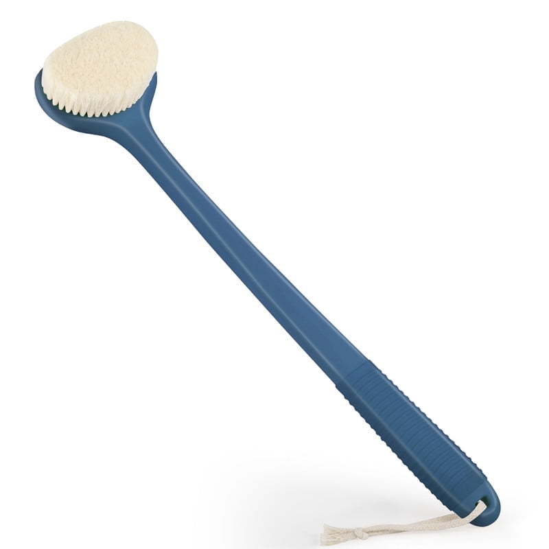 17" Long Handle Back Brush for Shower, Medium-Firm Bristles, Body ...