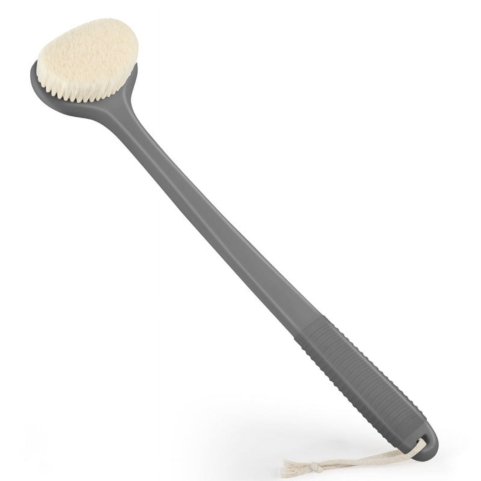 17" Long Handle Back Scrubber for Men and Women Medium-Hard Bristles ...