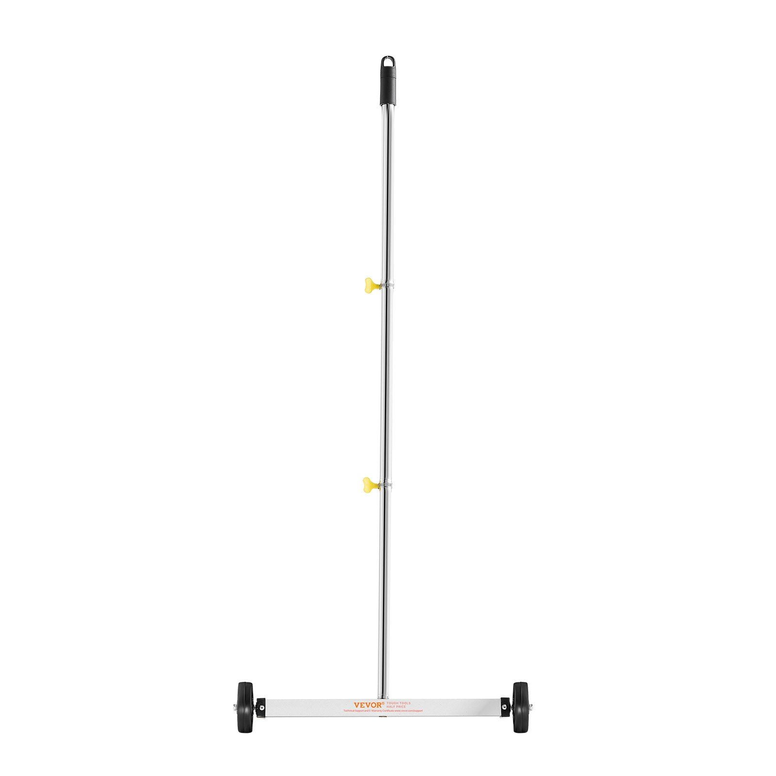 17" Magnetic Sweeper on Wheels Pick Up Nails, Screws & Metal Debris ...