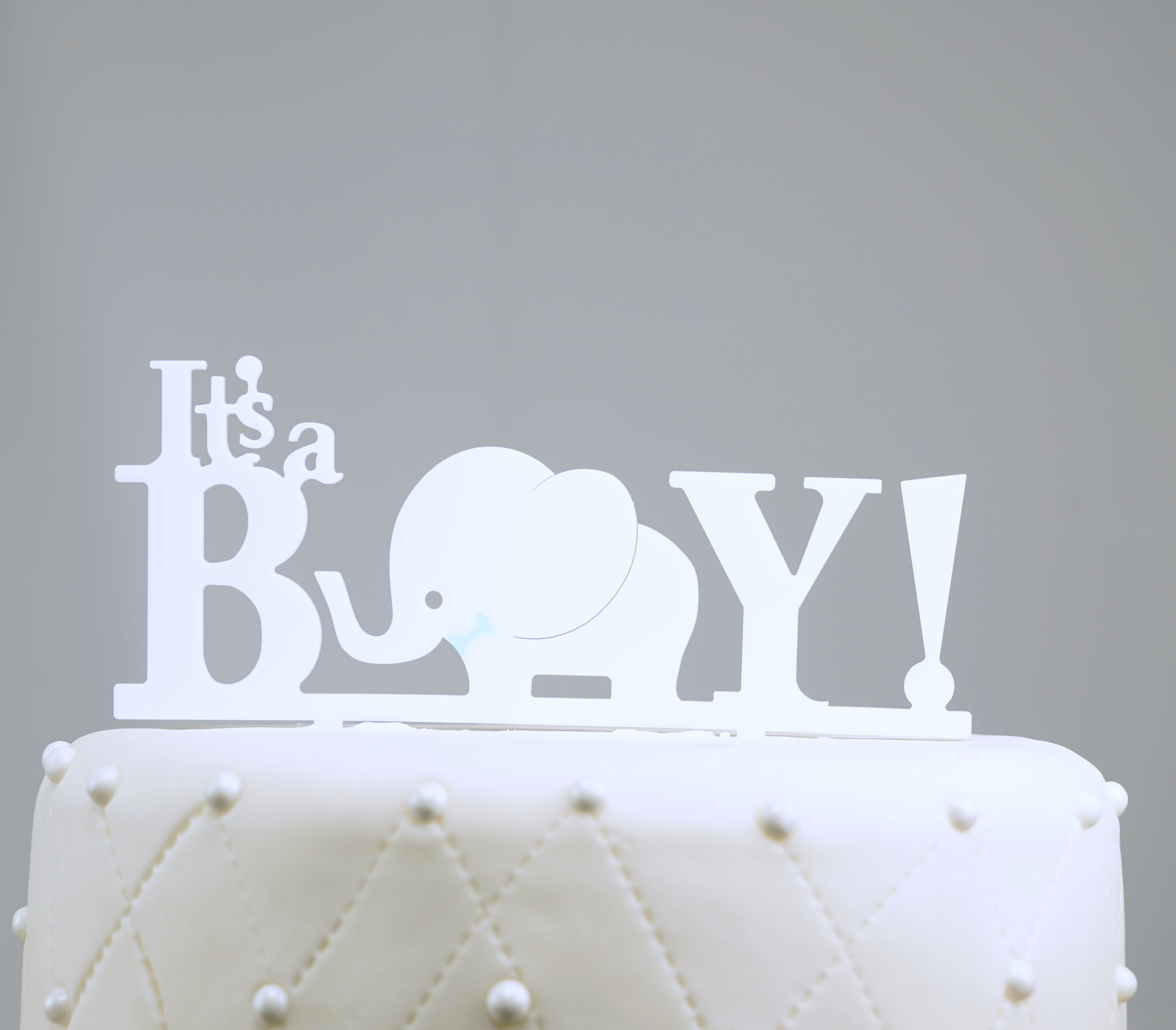 17 Main It's A Boy Acrylic Baby Shower Cake Topper - Walmart.com