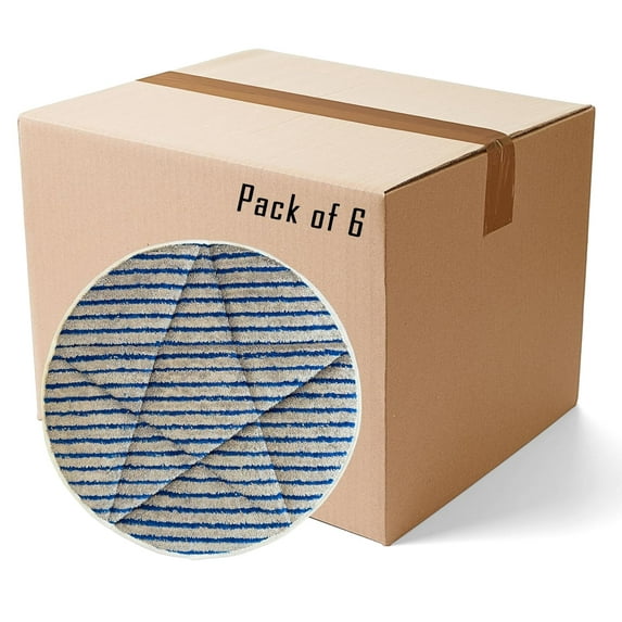 17" Microfiber Scrubber Carpet Bonnets | 6 Pack - Walmart.com