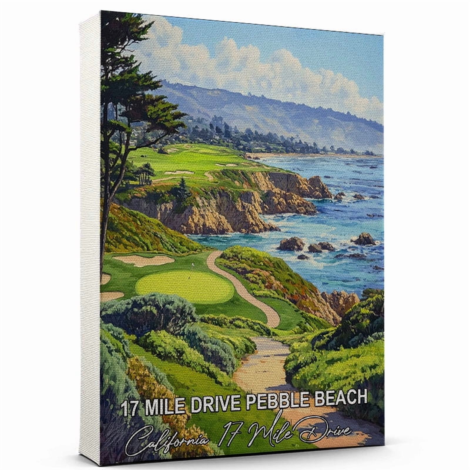 17 Mile Drive Pebble Beach Travel Global Destination Canvas ...
