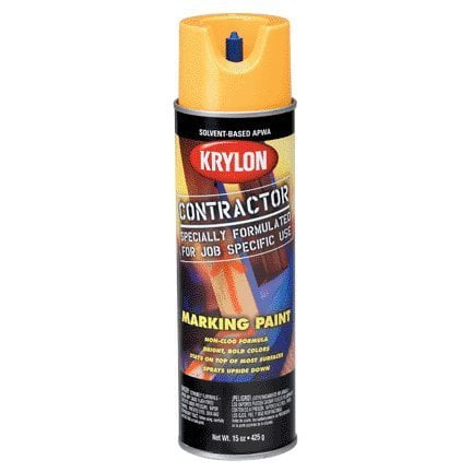 17 Oz APWA Hi Vis Yellow Solvent Based Contractor Marking Spray Paint ...
