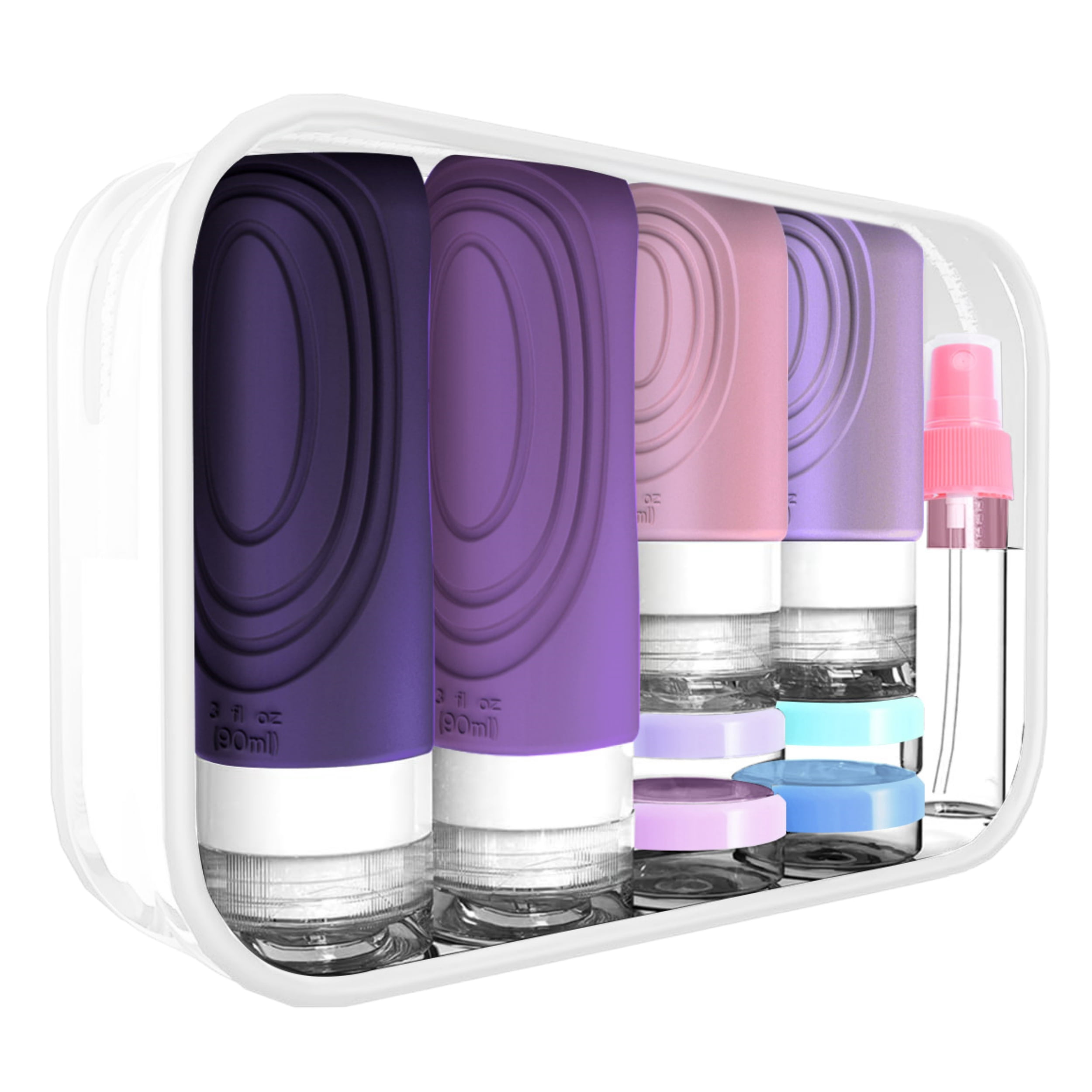 18 Pack Travel Bottles For Toiletries, Tsa Approved Silicone Travel ...