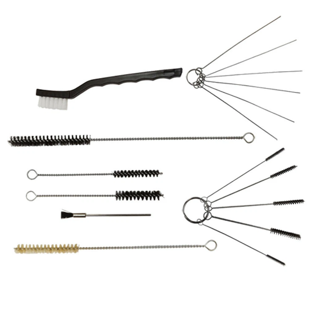 17 Pc Hvlp Spray Cleaning Maintenance Kit Brush Wire Lubricant Cleaner ...