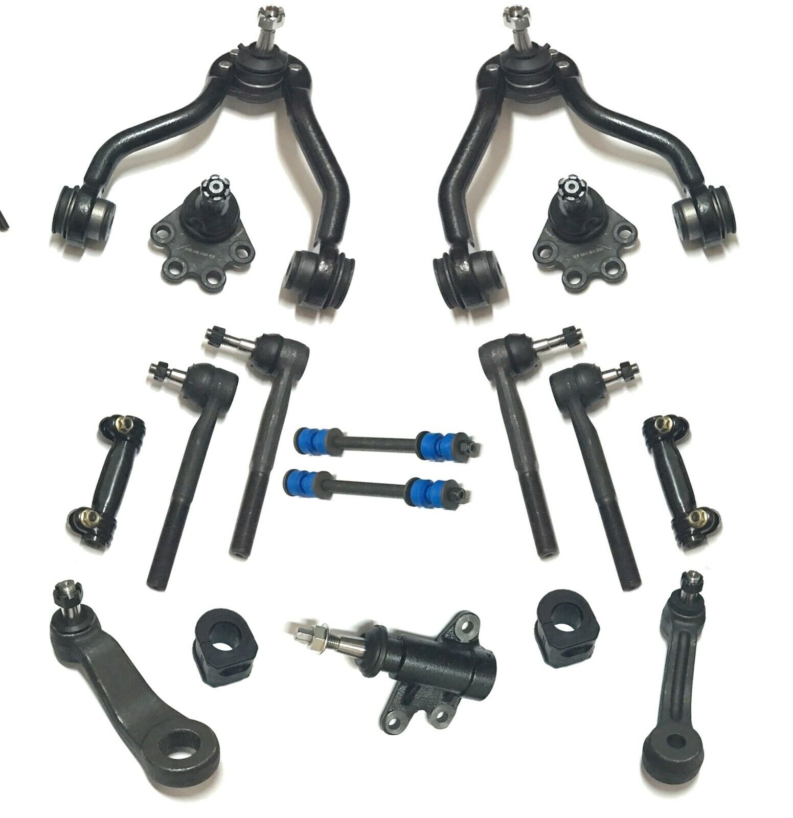 17 Pc New Suspension Kit Inner & Outer Tie Rod Ends, Lower Ball Joints ...
