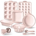 17 Pc. Silicone Baking Pan Set - Non-Stick & Easy Clean Silicone Muffin ...