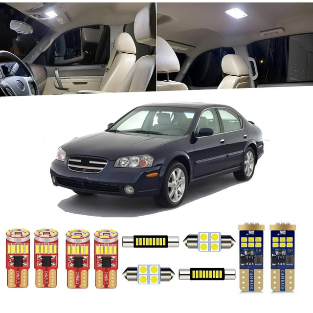 17 Piece Car Interior LED Lights Kit for Nissan Maxima 2000-2003 Trunk ...