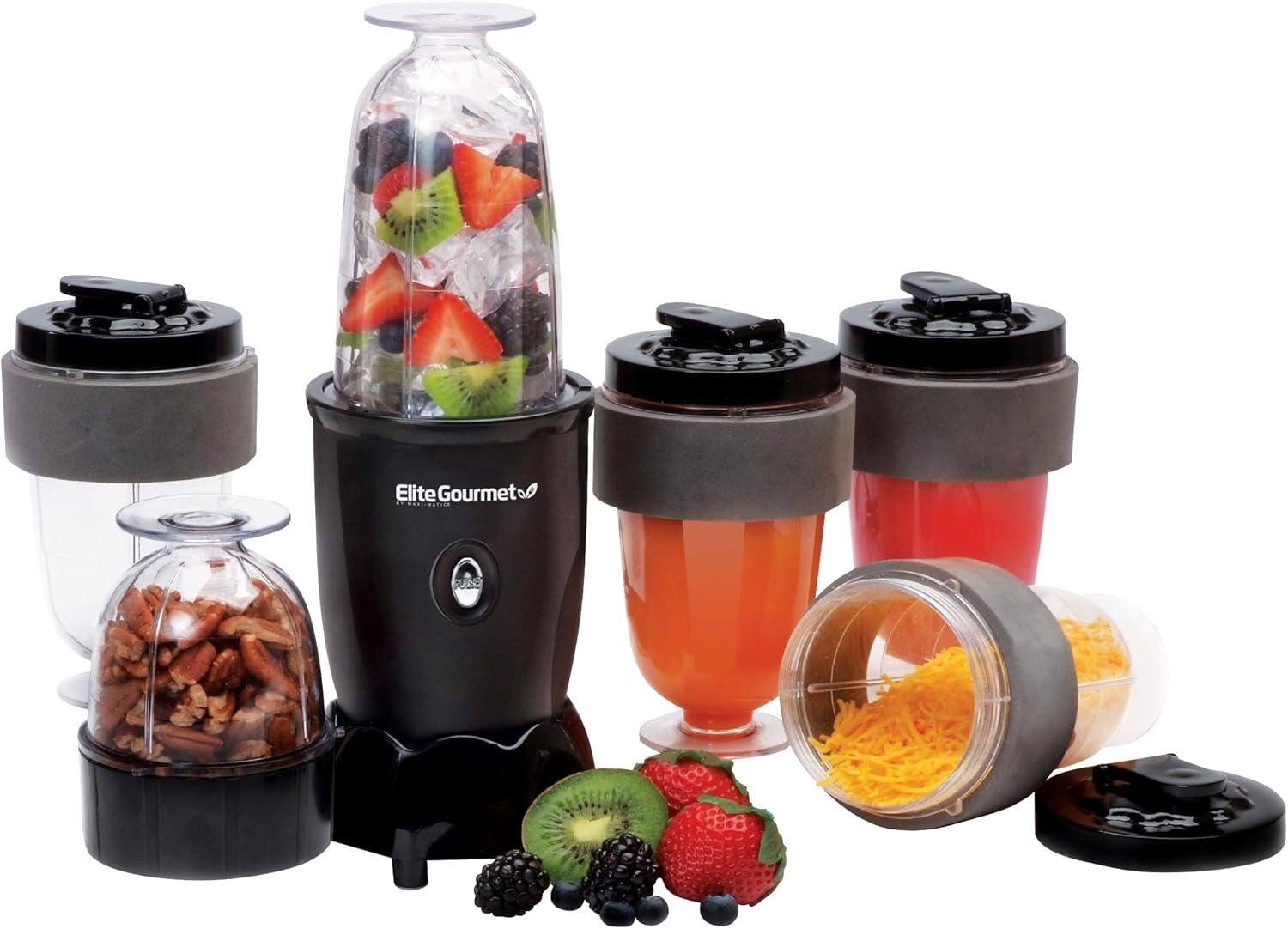 17-Piece Personal Drink Mixer Blender, Sports Blender 16 Oz Capacity ...