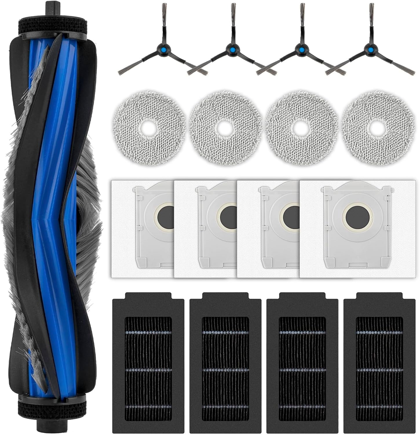 17-Piece Replacement Parts Kit for ECOVACS DEEBOT T50 Pro Omni Max Pro ...
