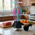 17-Piece Silicone Cooking Utensils Set with Rotatable Holder, Heat ...