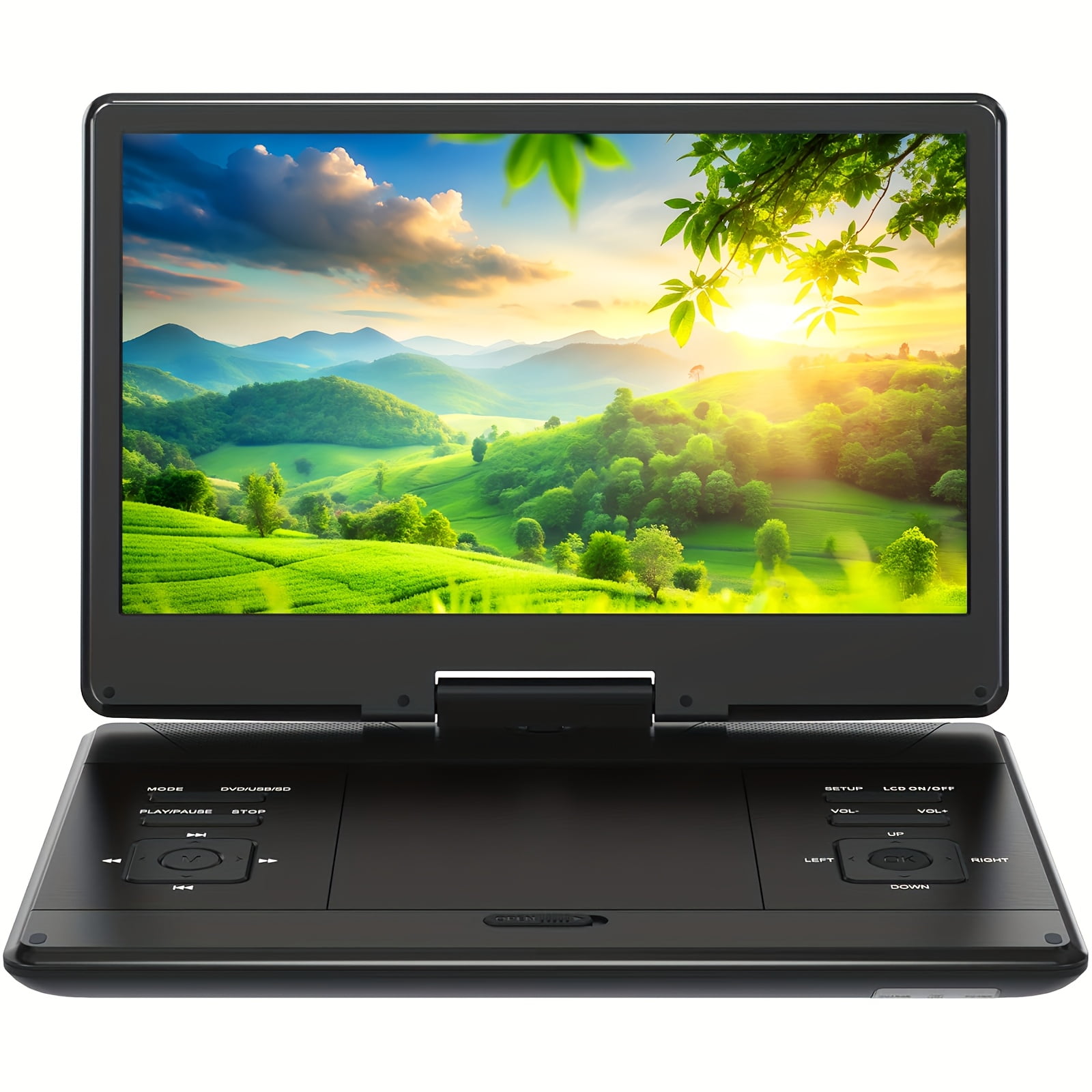 17" Portable DVD Player with 14.1" Large HD Screen, 6 Hours ...